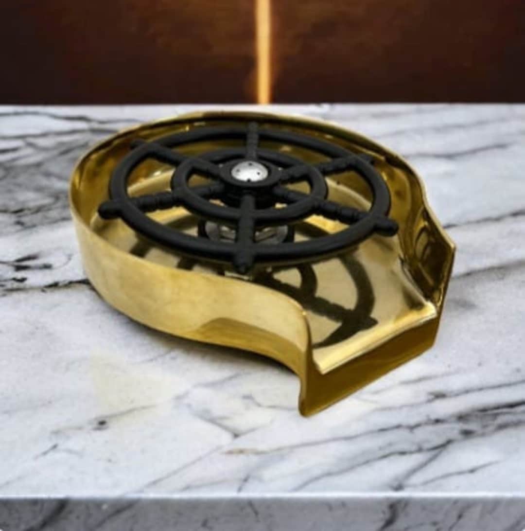 Unlacquered Brass Glass Rinser for Kitchen Sinks Kitchen Sink - Etsy