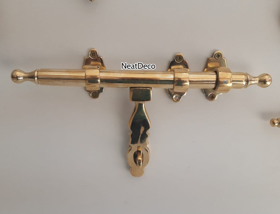 Brass Sliding Door Bolt Braūss Box Catches Buckle Locks - Etsy