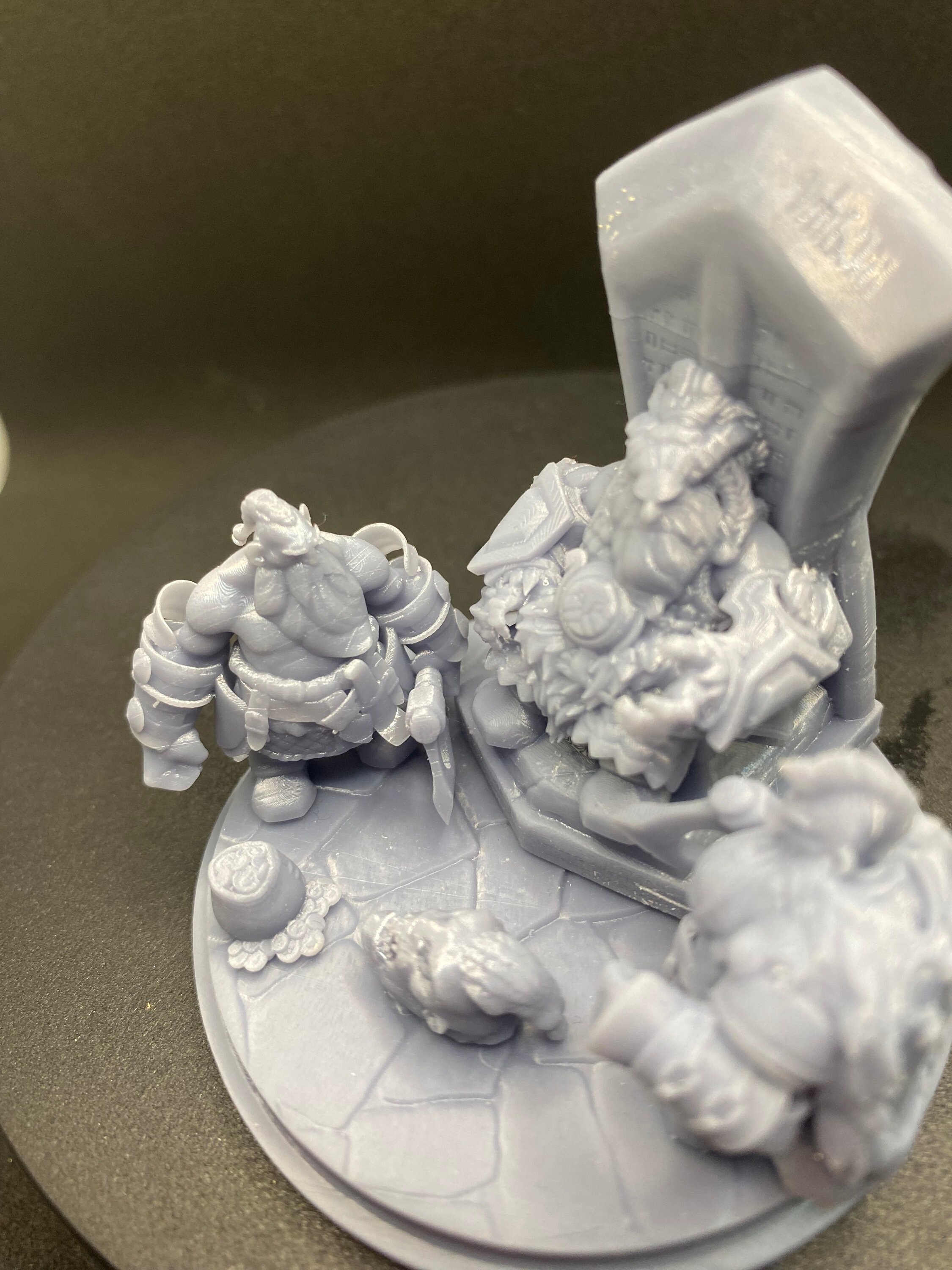 Diorama Dwarf King and His Henchmen - Etsy