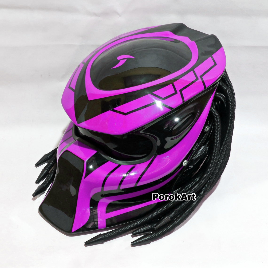 Helmet Predator Custom Pink Line (dot Ece Certified) - Etsy