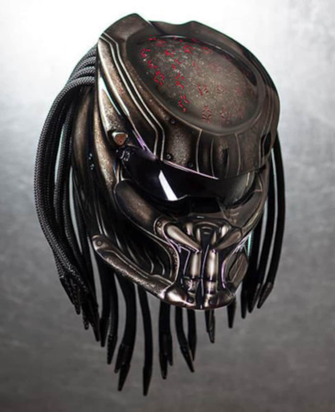 Predator Custom Motorcycle Helmet Street Fighter Glossy (dot Ece ...