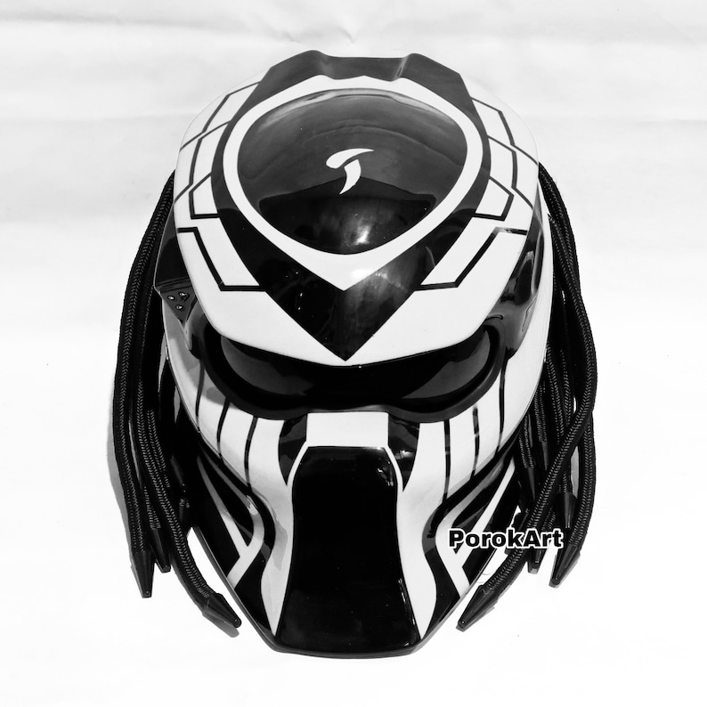 Helmet Predator Custom White Line dot Ece Certified - Etsy