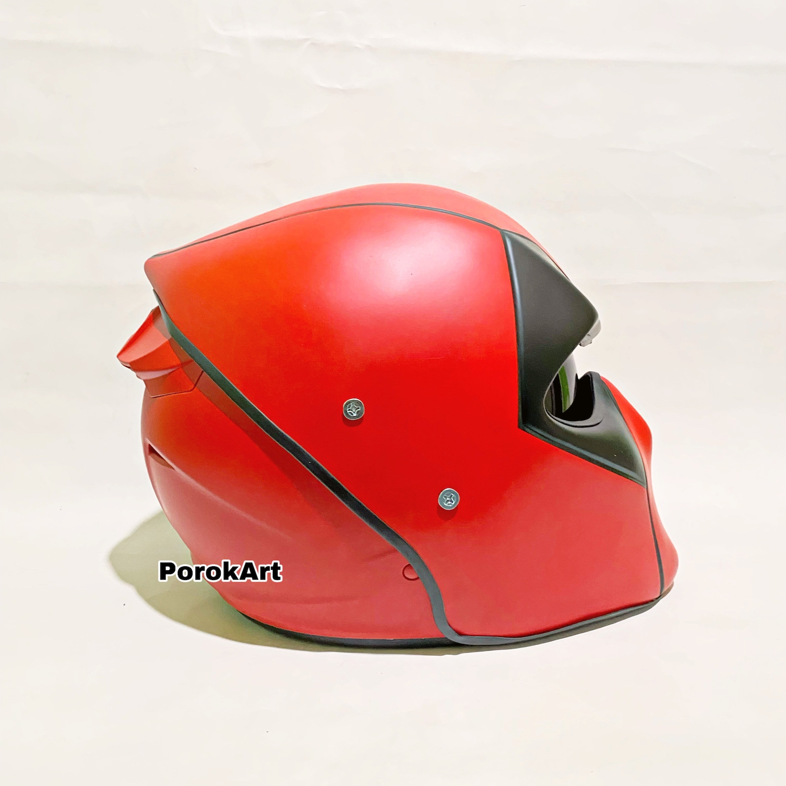 Red Deadpool Motorcycle Helmet dot Ece Certified - Etsy