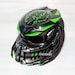 Top Predator Helmet Green Fire dot Ece Certified - Etsy