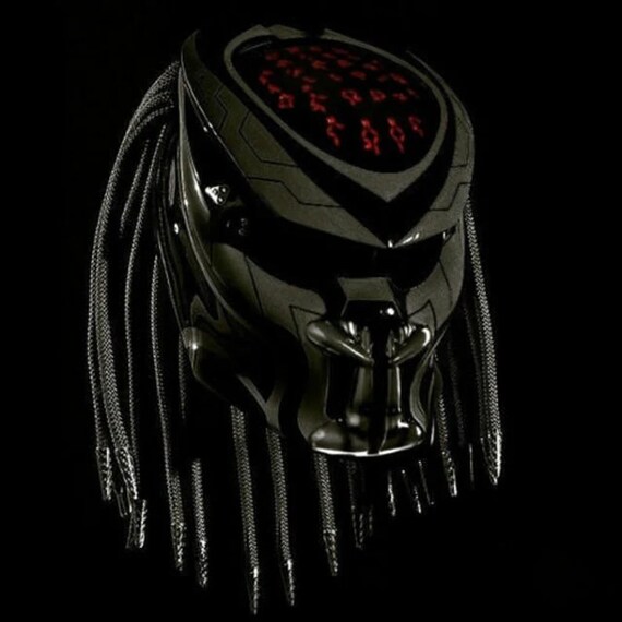 Great Custom Predator Motorcycle Helmet the Dark Line dot - Etsy