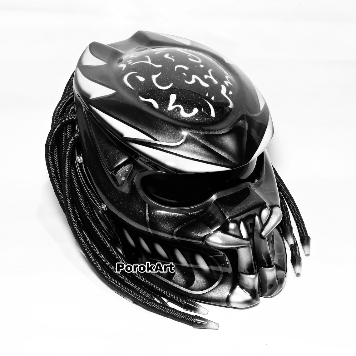 Top Predator Helmet White Fire dot Ece Certified - Etsy