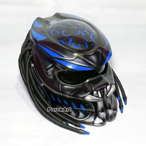 Top Predator Helmet Blue Fire (dot Ece Certified) - Etsy