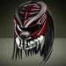 Custom Predator Motorcycle Helmet White Red Shark Motive dot Ece ...