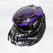 Top Predator Helmet Purple Fire (dot Ece Certified) - Etsy