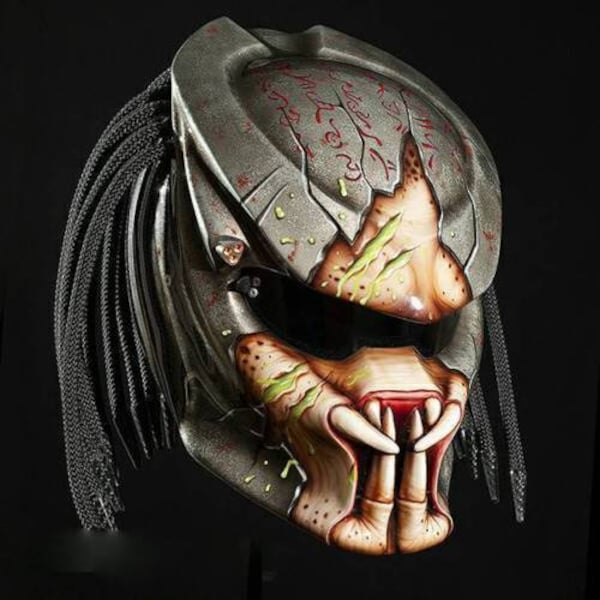 Predator Motorcycle Helmet - Etsy