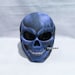 New Arrival Skull Motorcycle Helmet Blue Crack Classic Style (dot Ece ...
