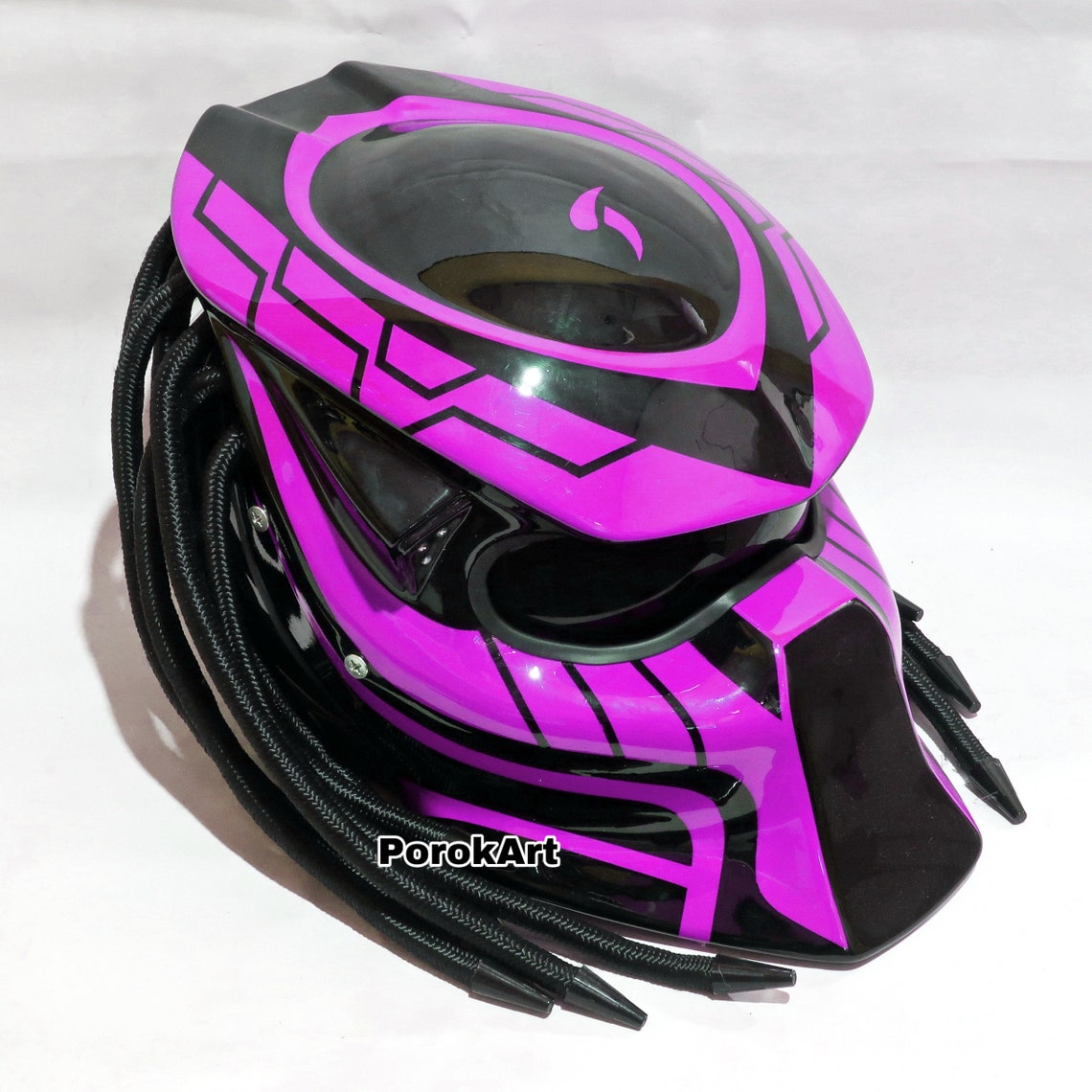 Helmet Predator Custom Pink Line (dot Ece Certified) - Etsy
