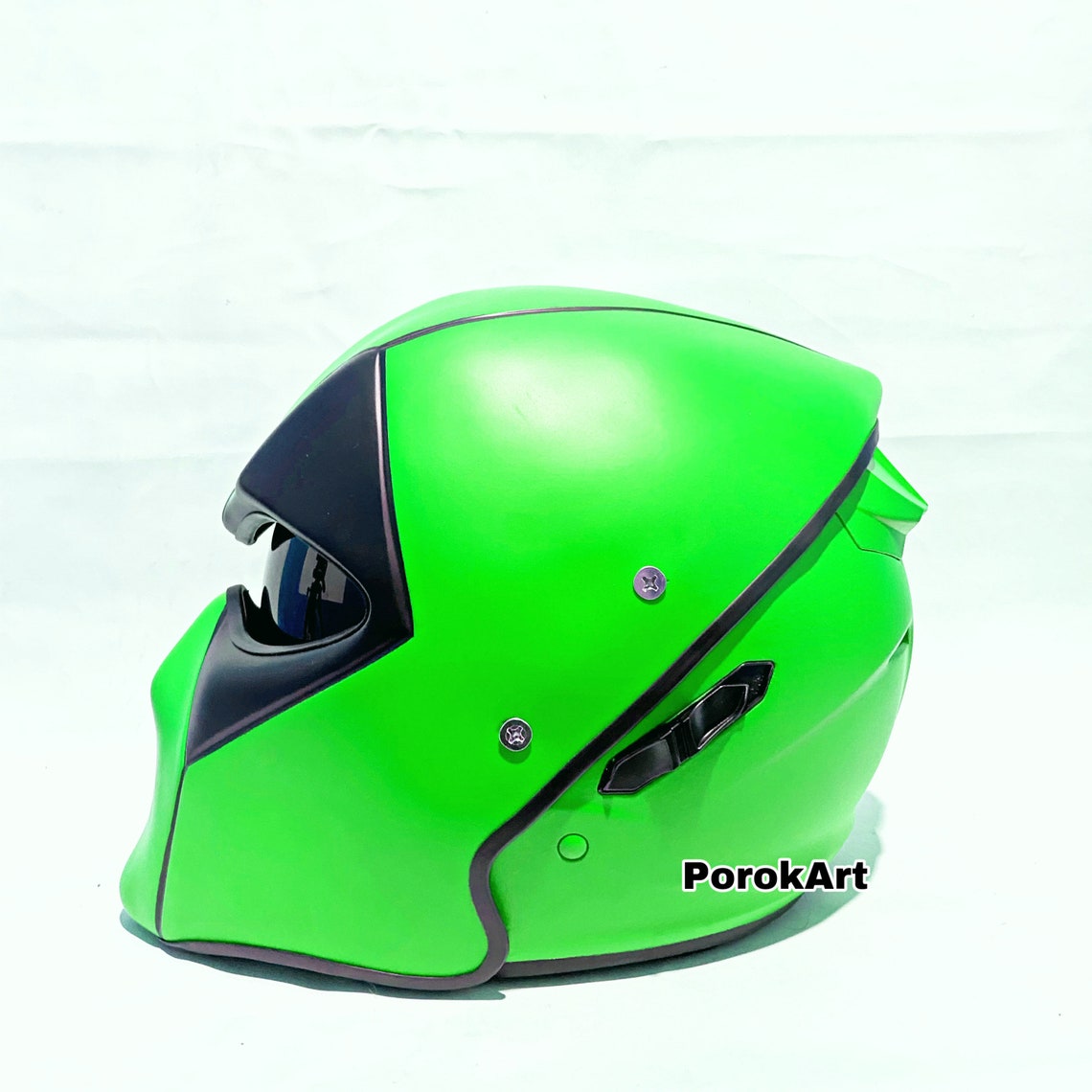 Green Deadpool Motorcycle Helmet (dot Ece Certified) - Etsy