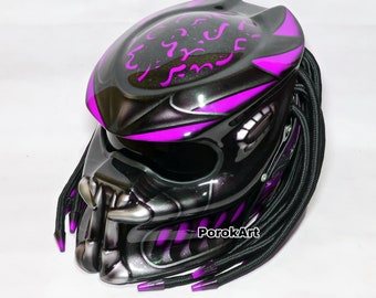 Helmet Predator Custom Green Line dot Ece Certified - Etsy