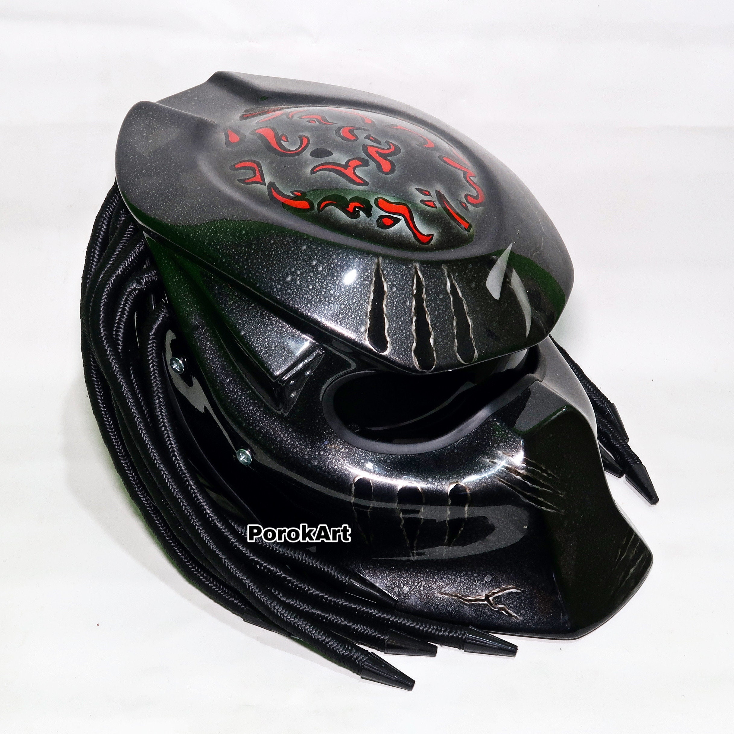 Top the King Custom Predator Motorcycle Helmet (dot Ece Certified) - Etsy