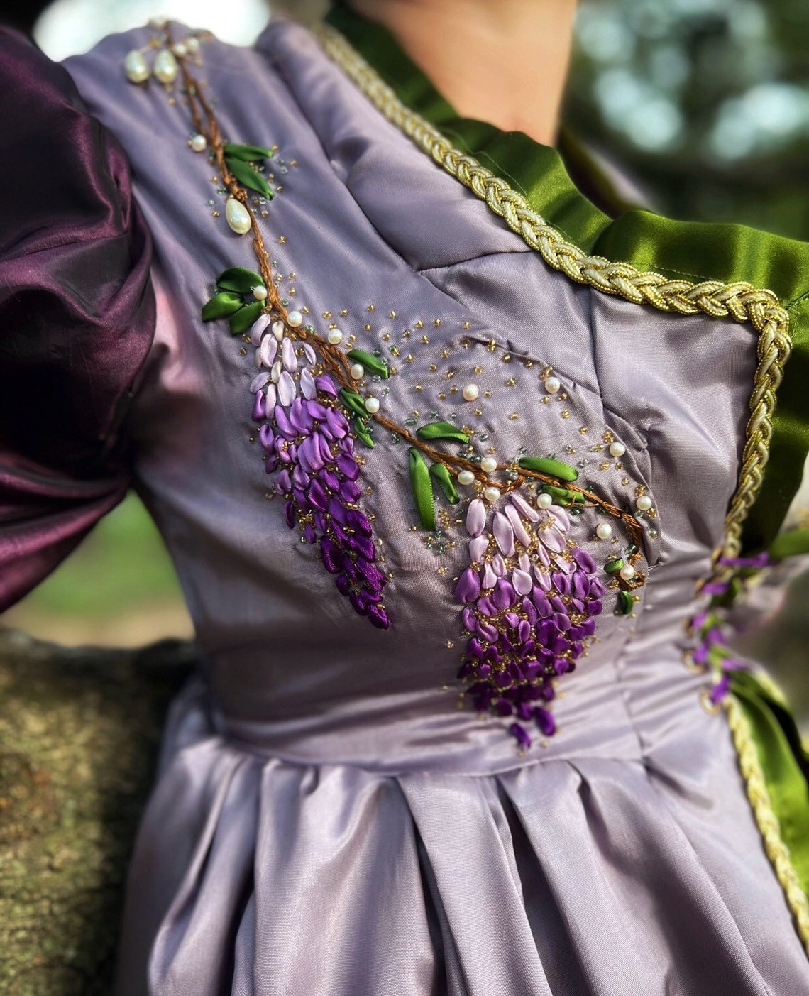 Purple Renaissance Dress, 'wisteria Gown', Italian Renaissance Dress ...