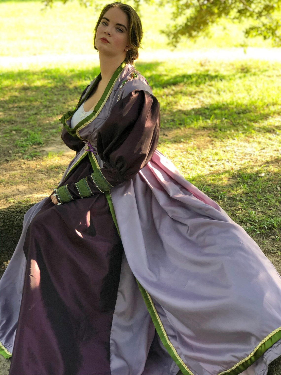 Purple Renaissance Dress, 'wisteria Gown', Italian Renaissance Dress ...