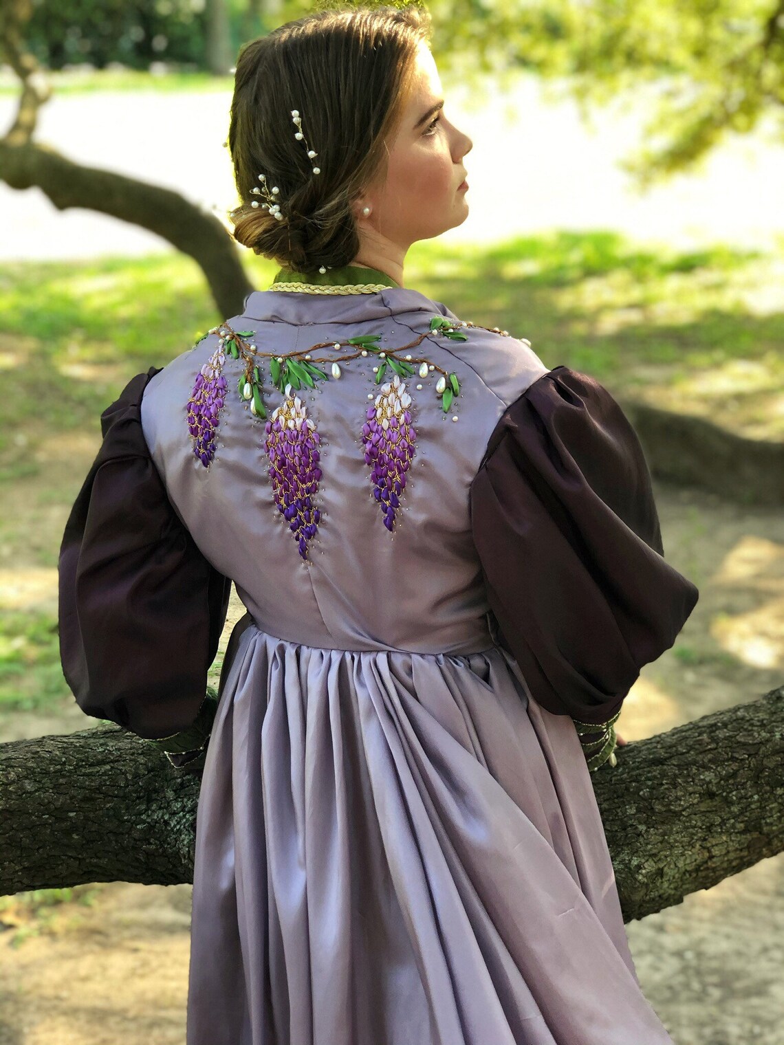 Purple Renaissance Dress, 'wisteria Gown', Italian Renaissance Dress ...