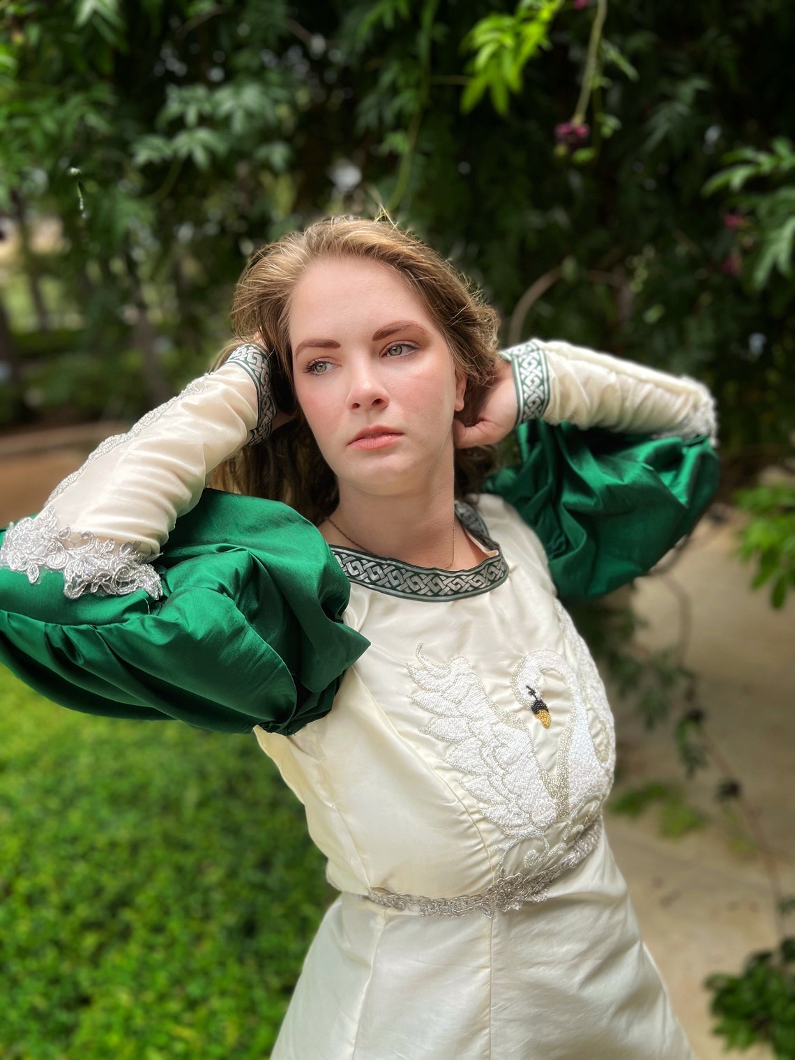 Fantasy Medieval Dress, the Swan Princess Costume, Odette Gown ...