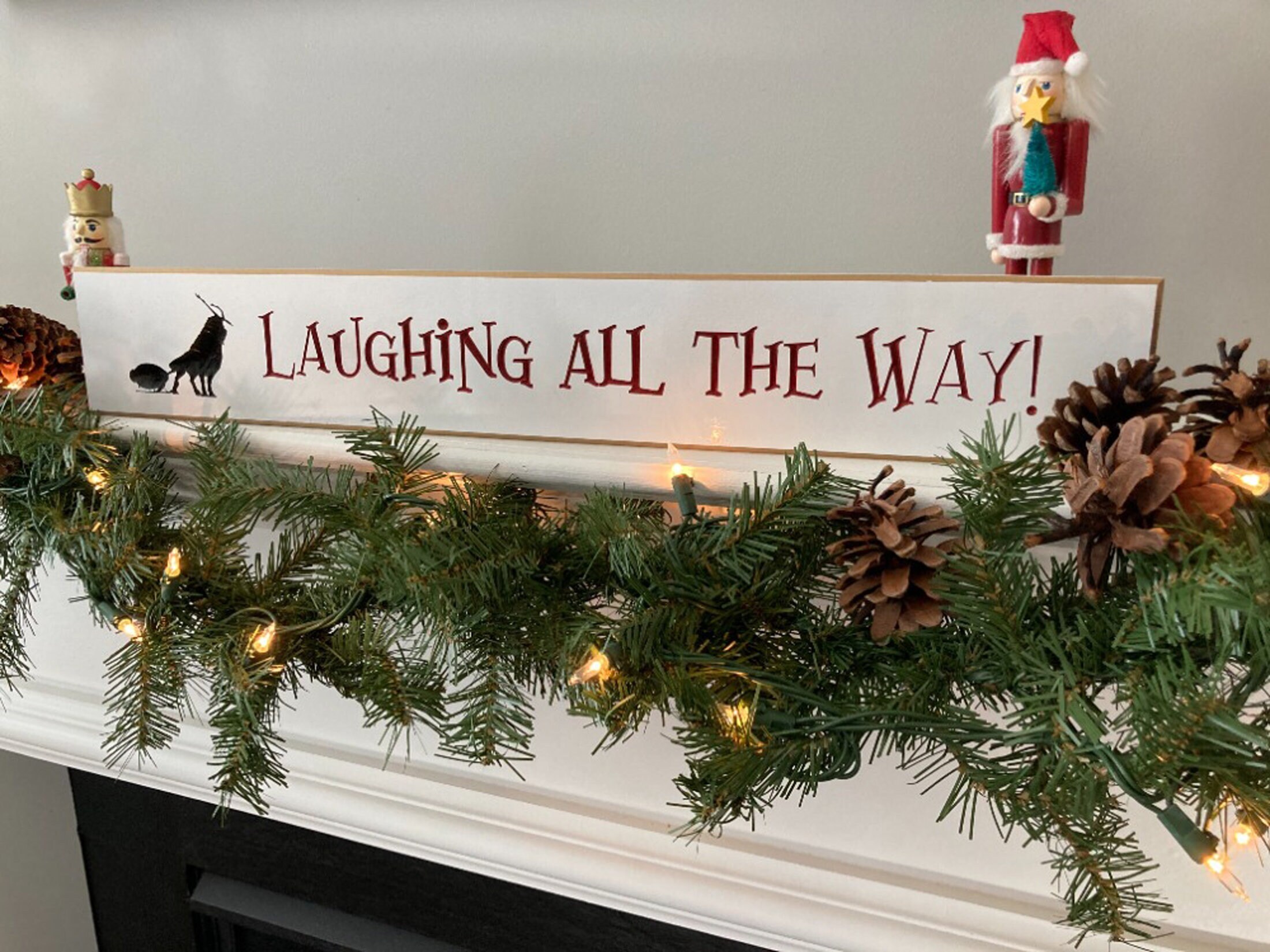 Laughing All the Way Sign - Etsy