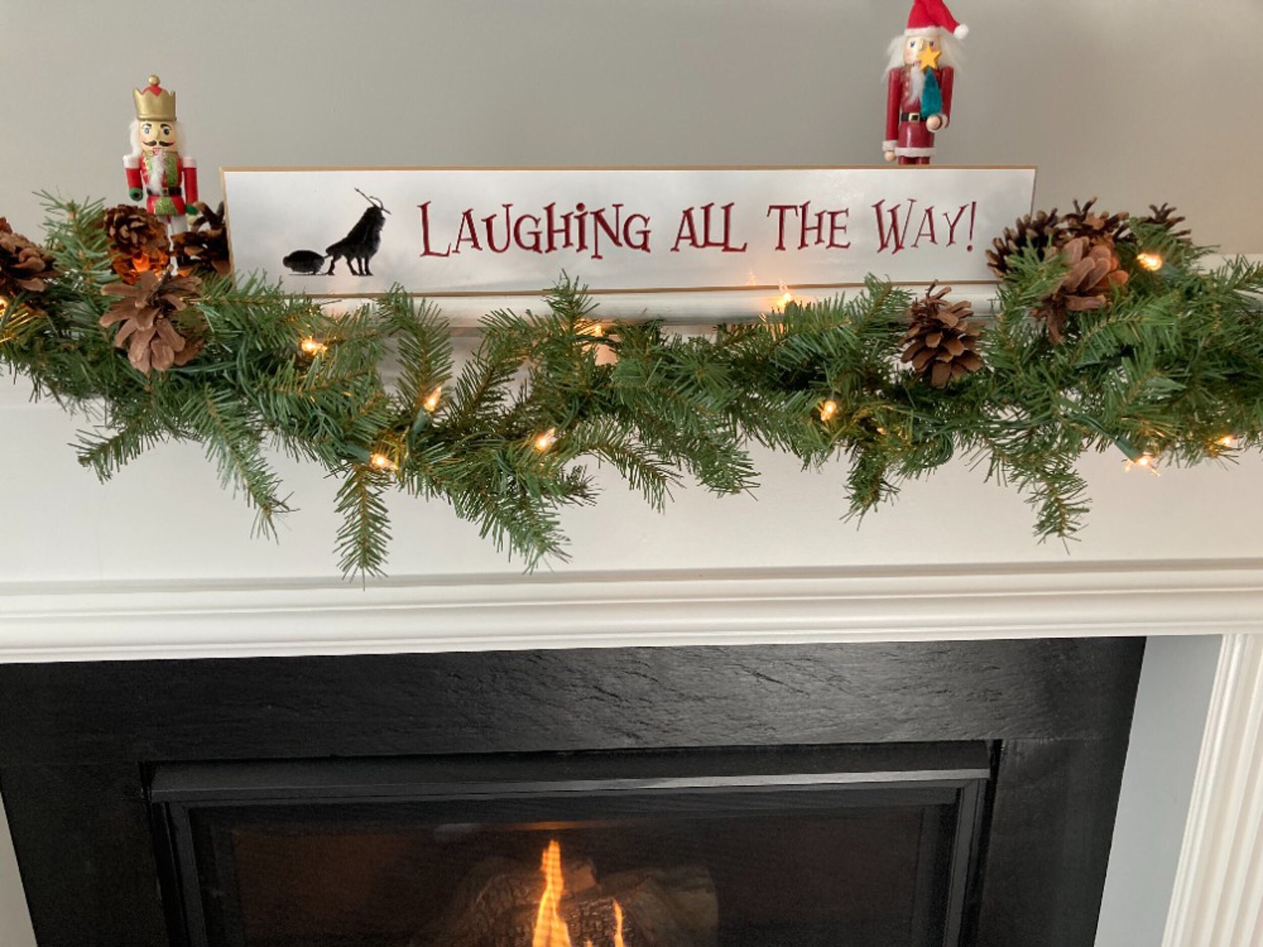 Laughing All the Way Sign - Etsy