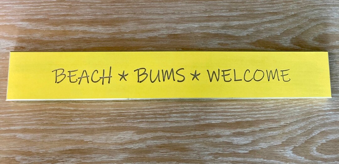 Beach Bums Welcome Painted Sign - Etsy