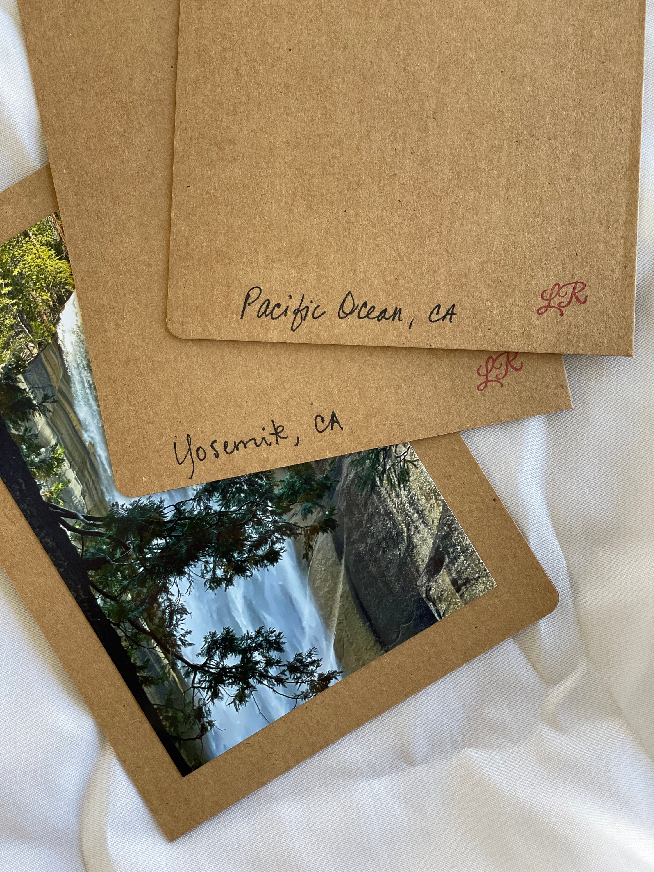 6-pack Handmade Photo Notecards on Brown Kraft Paper, Original Pictures ...