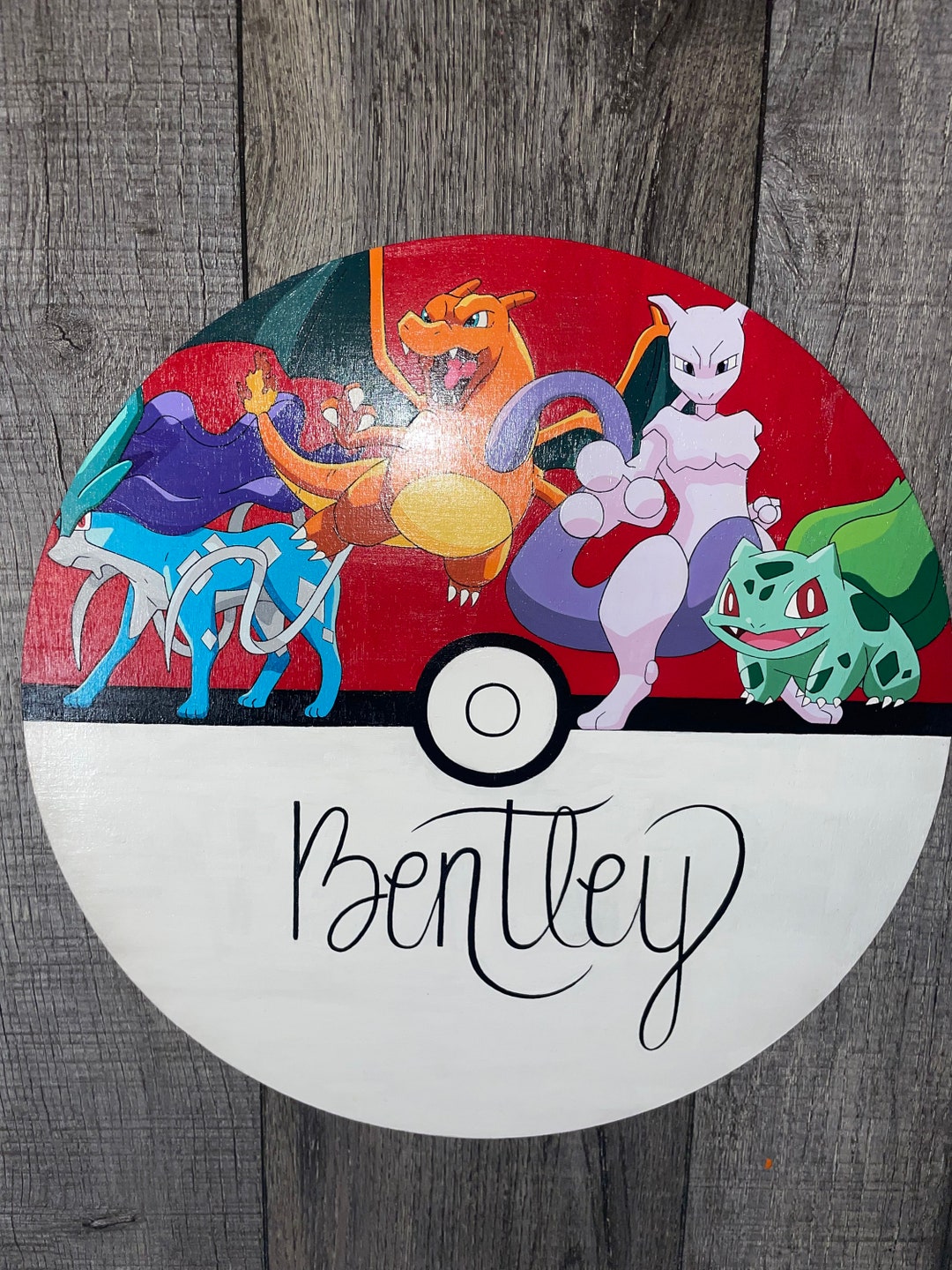 Custom Hand Painted Pokémon Wooden Door Hanger/wall Decor - Etsy