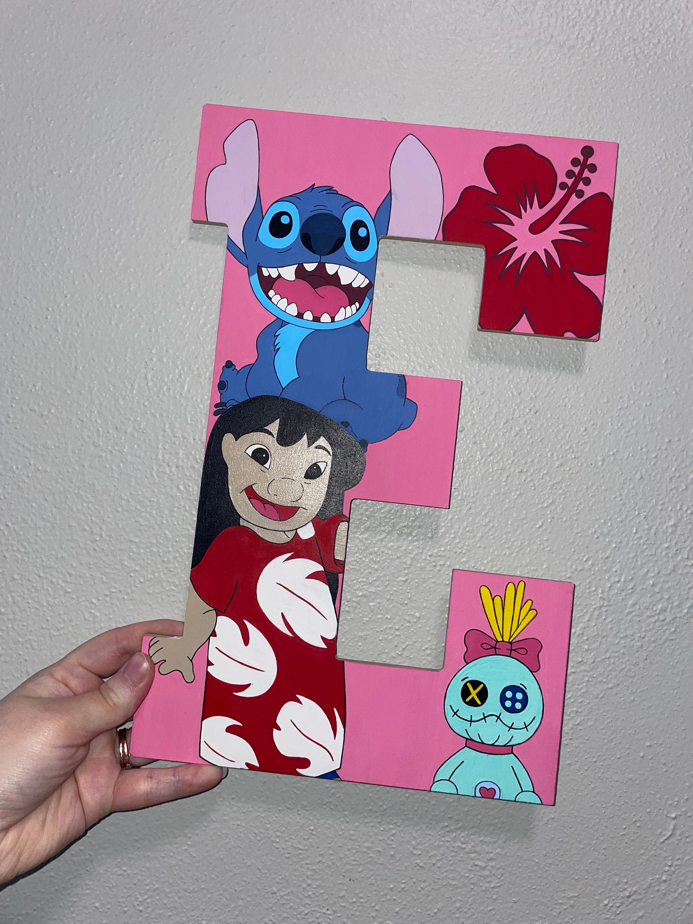 Custom Hand Painted Character Wooden Letters/numbers - Etsy