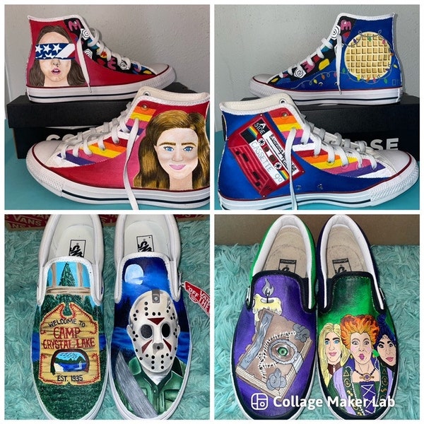 Hand Painted Shoes - Etsy