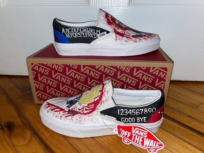 Custom Hand Painted Horror Movie Shoes - Etsy