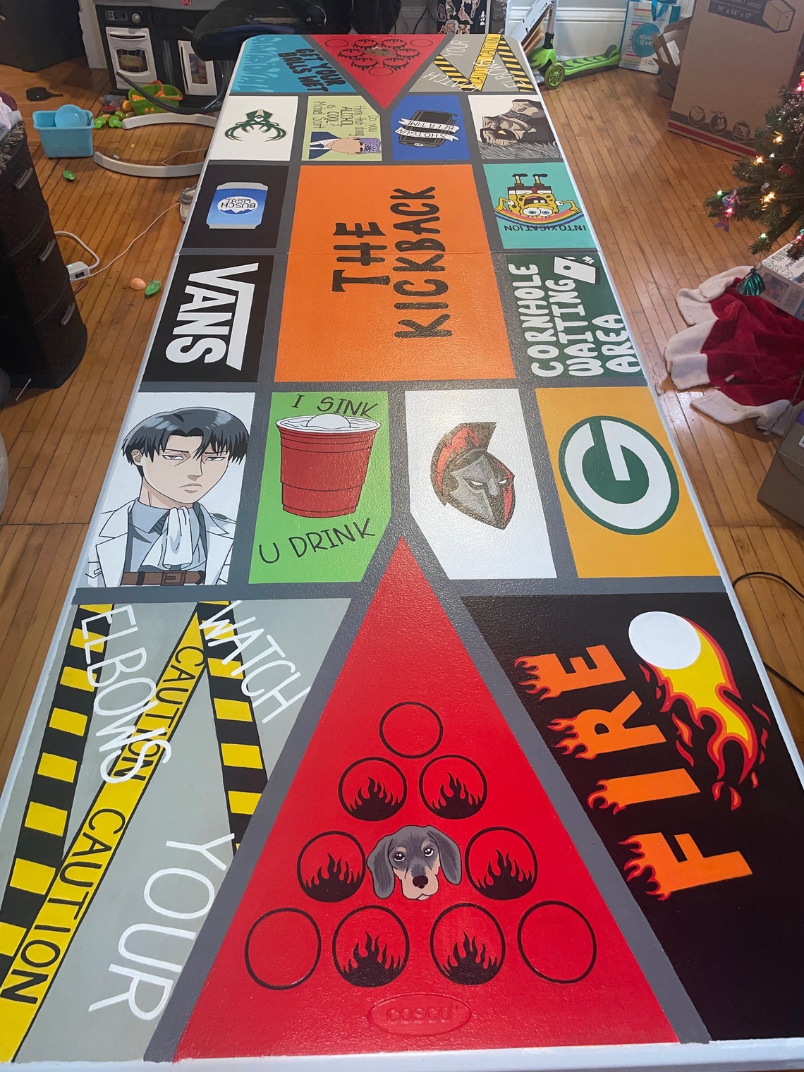 Custom Hand Painted Beer Pong Table - Etsy