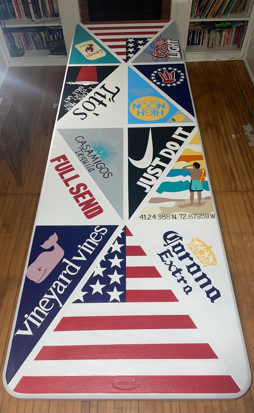 Custom Hand Painted Beer Pong Table - Etsy