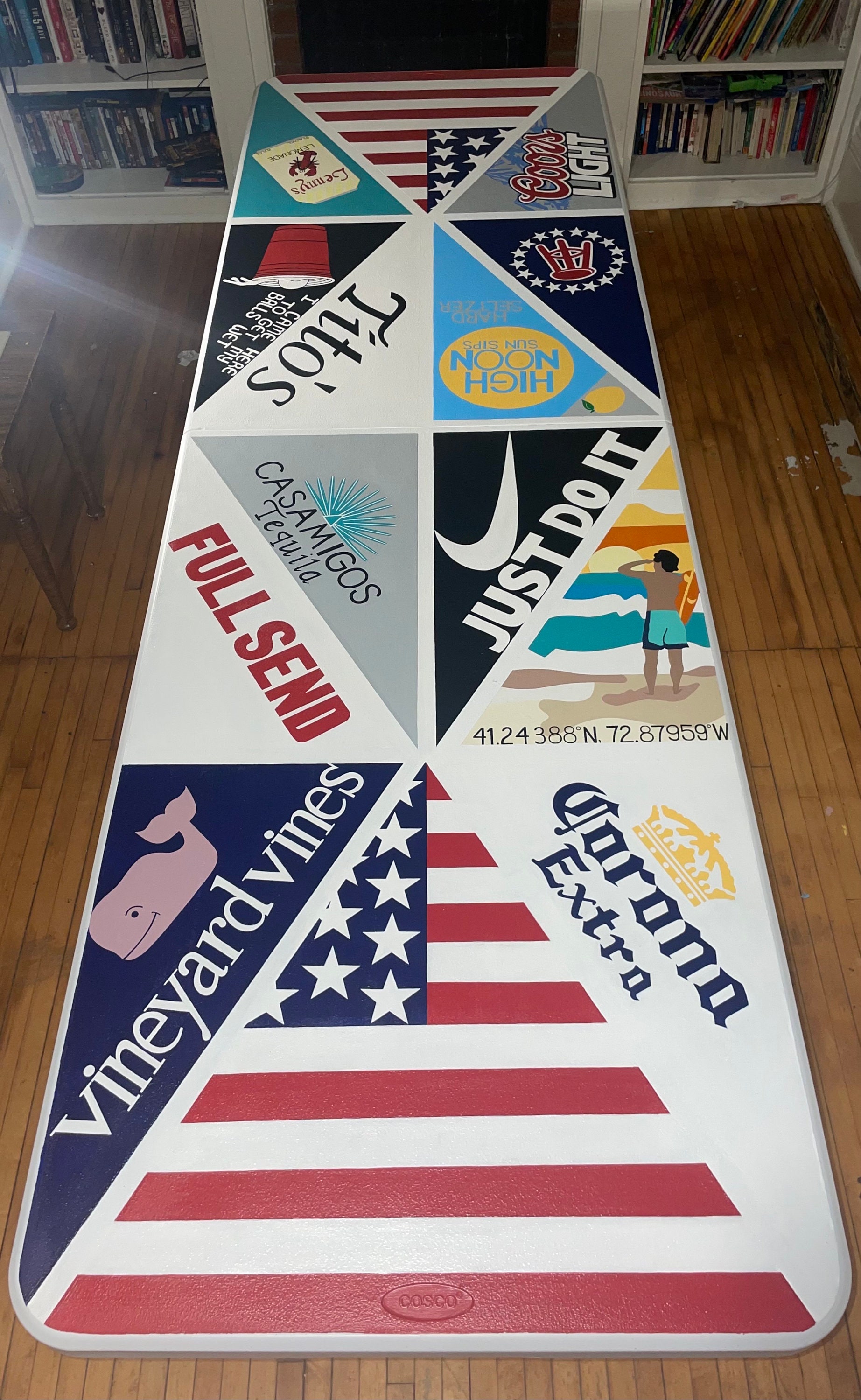 Custom Hand Painted Beer Pong Table - Etsy