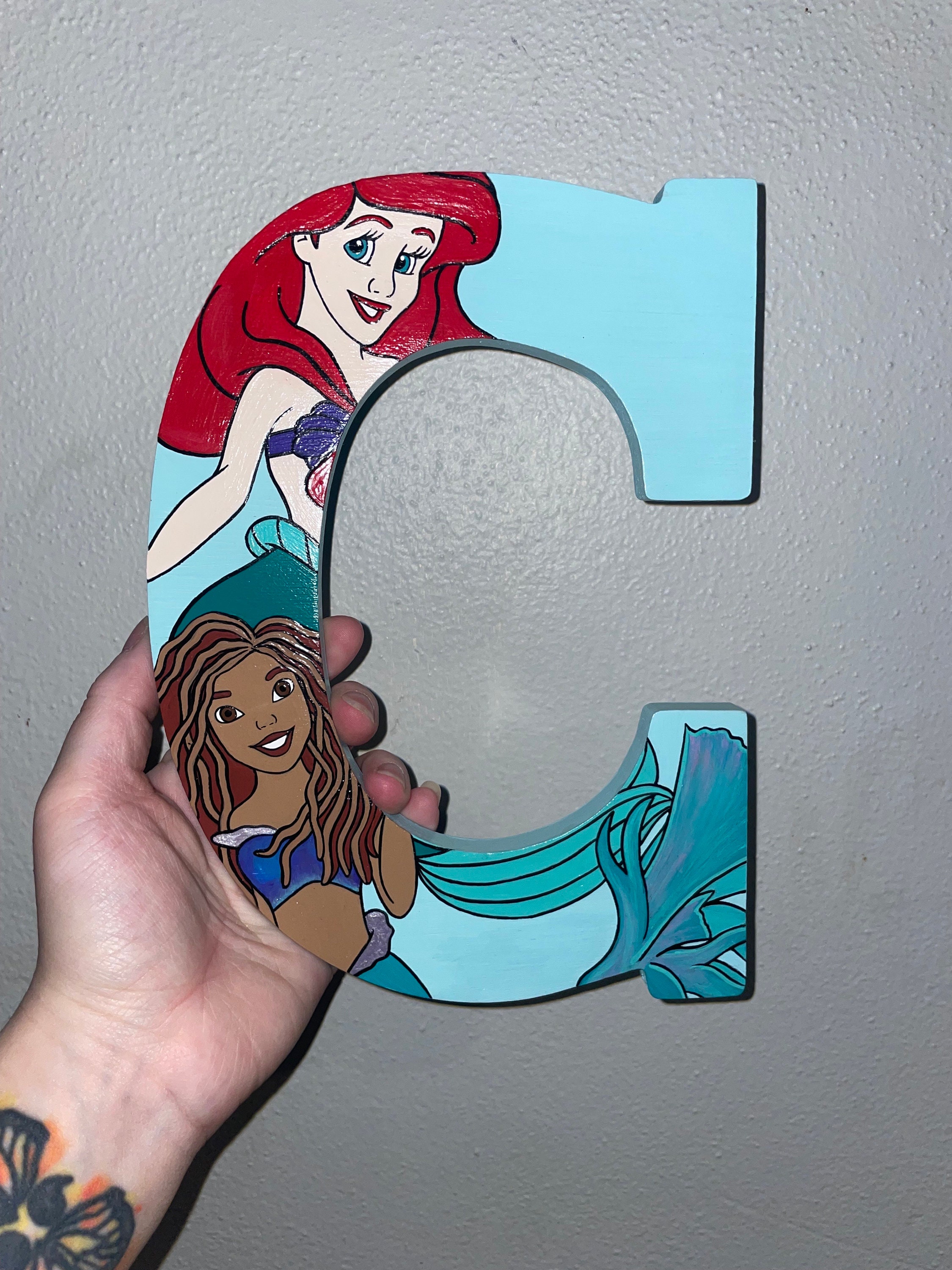 Custom Hand Painted Character Wooden Letters/numbers - Etsy