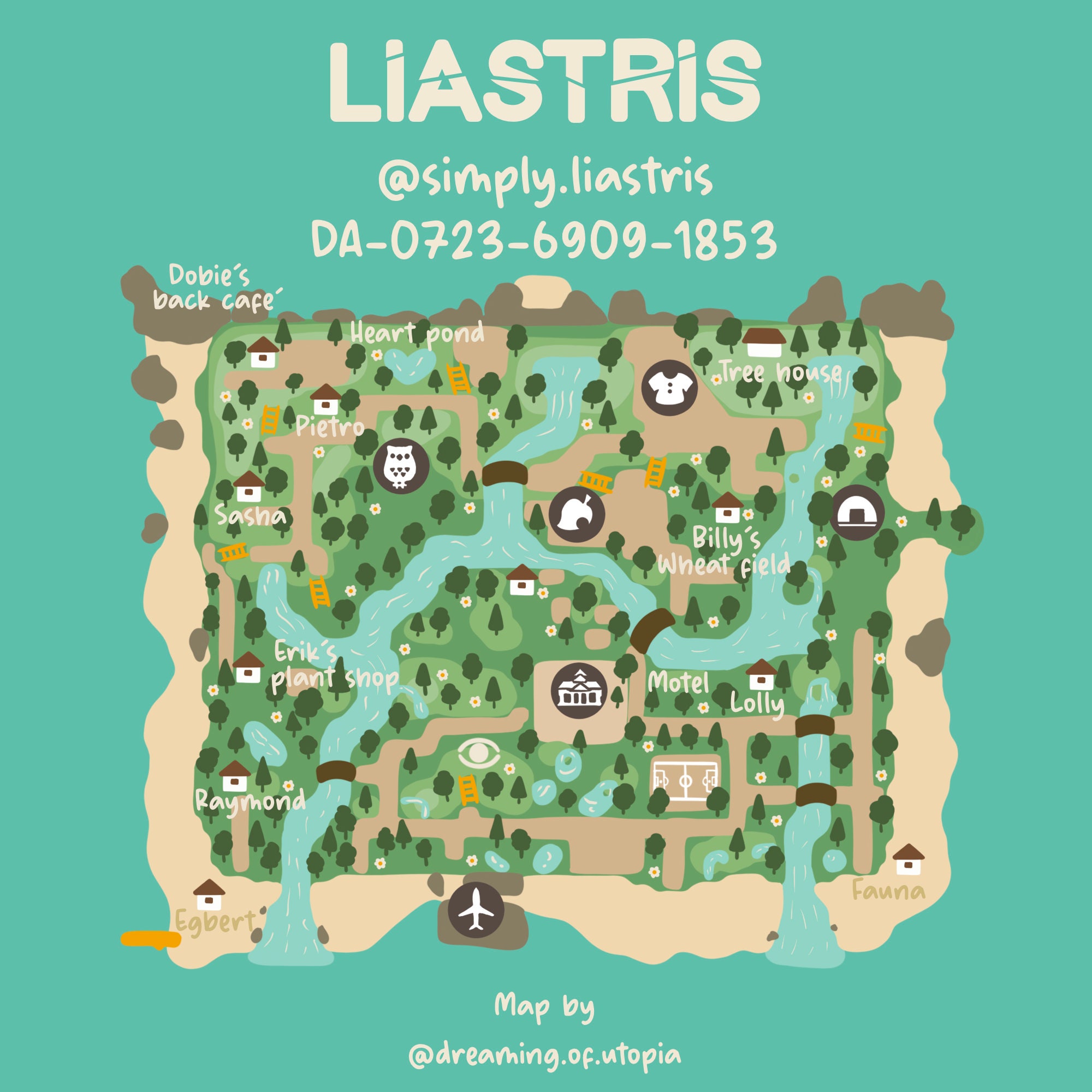 Acnh Custom Simple Map Drawing - Etsy