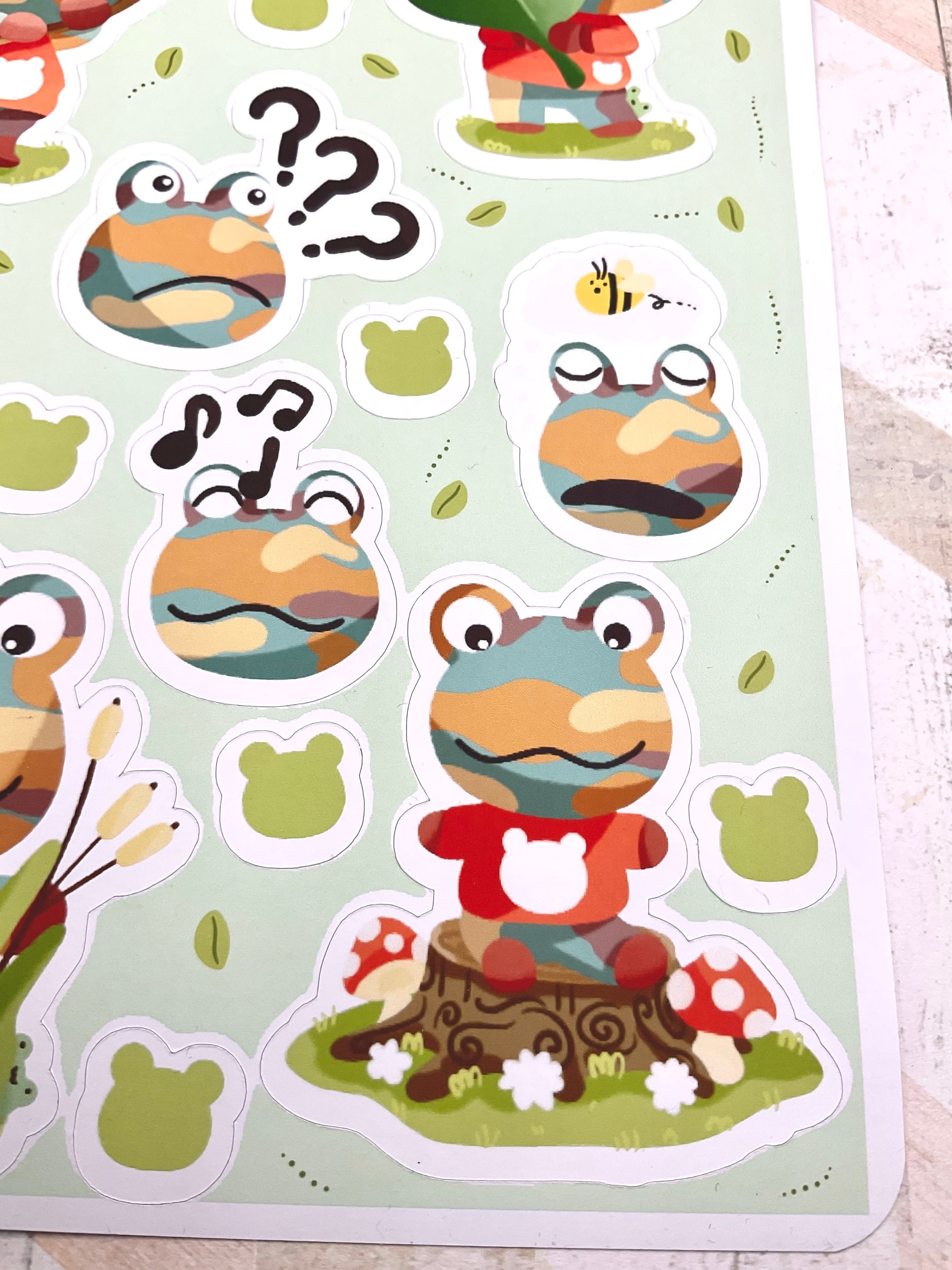 Animal Crossing Camofrog Sticker | ACNH Illustrations & Prints - Etsy