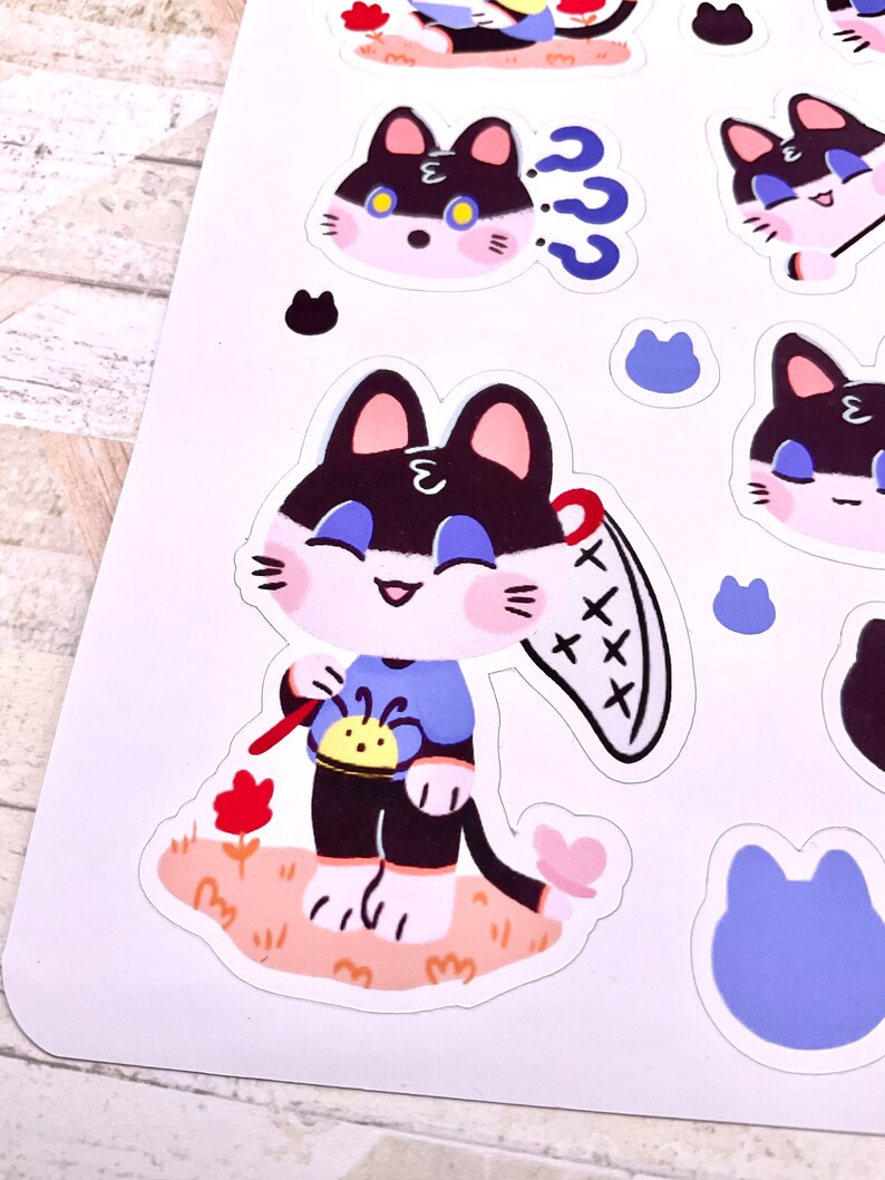 Animal Crossing Punchy Sticker ACNH Illustrations & Prints - Etsy