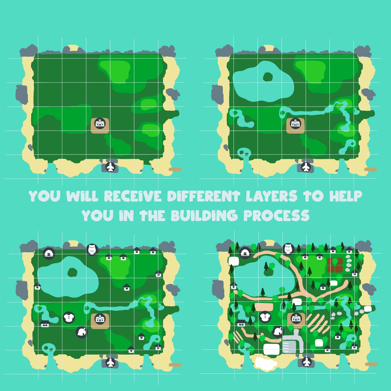 Acnh Custom Map Layout Design - Etsy