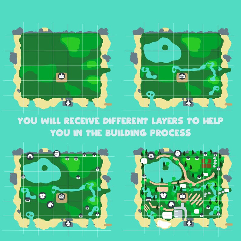Acnh Custom Map Layout Design - Etsy
