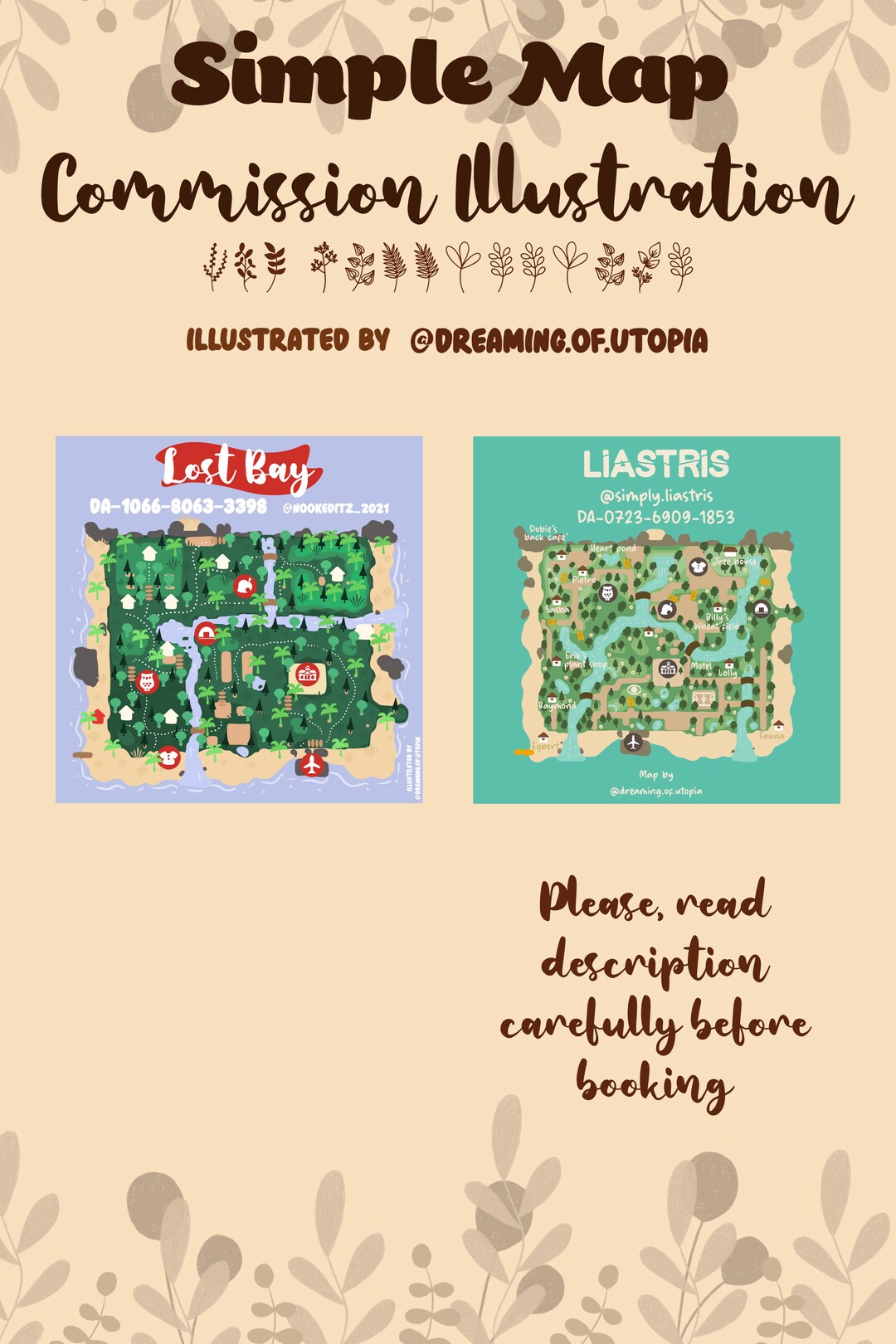 Acnh Custom Simple Map Drawing - Etsy