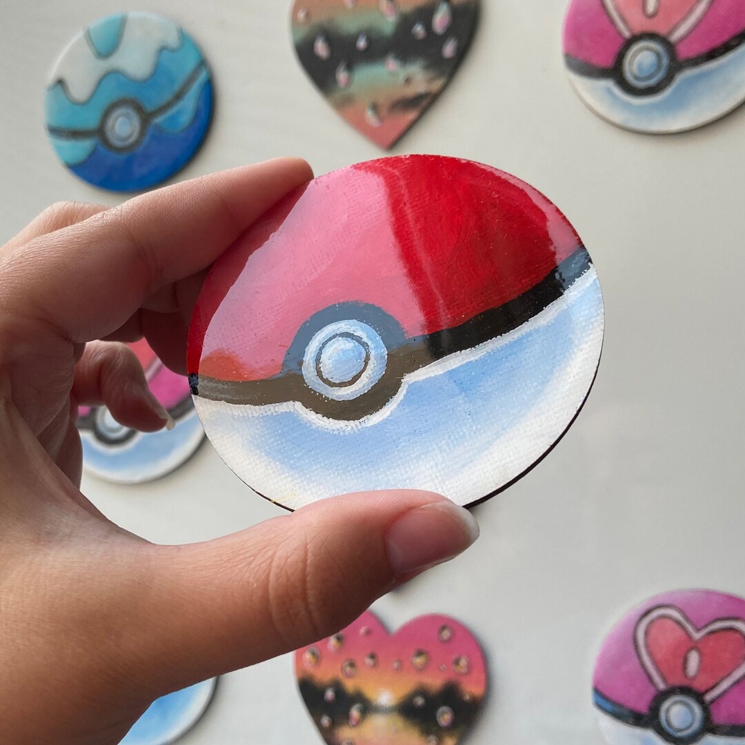 Pokeball Magnet - Etsy