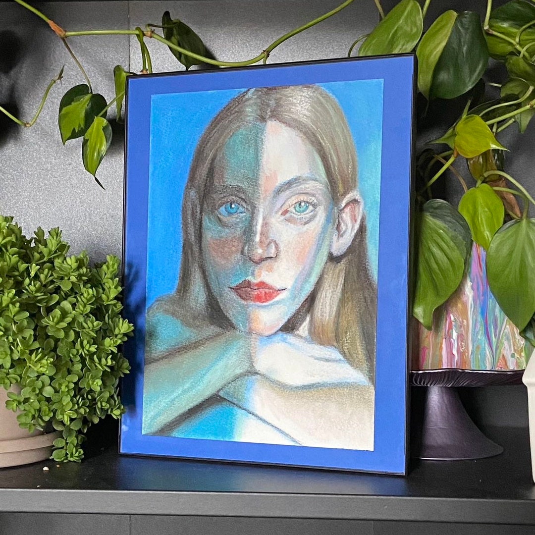 Divided Portrait - Etsy