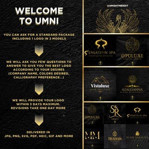 Exclusive Personalised Gold Luxury Logos Premium Design for Upscale ...