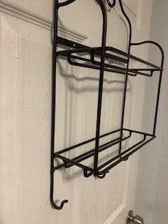 Two Black Metal Shelves - Etsy