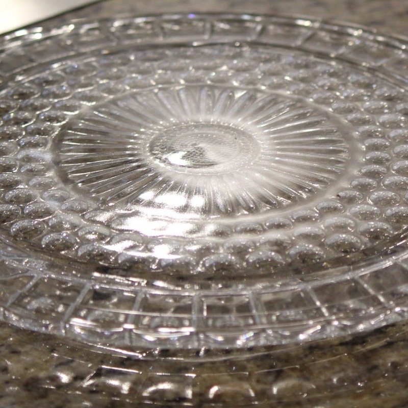 Glass Cake Plate - Etsy
