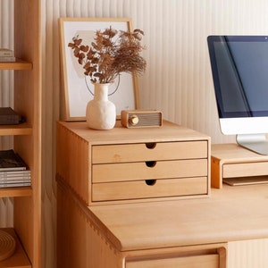 Custom Large Wooden 3 Layer Storage Box With Drawer, Storage Drawers ...