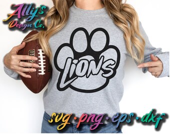 Lions Paw Print Png - Etsy