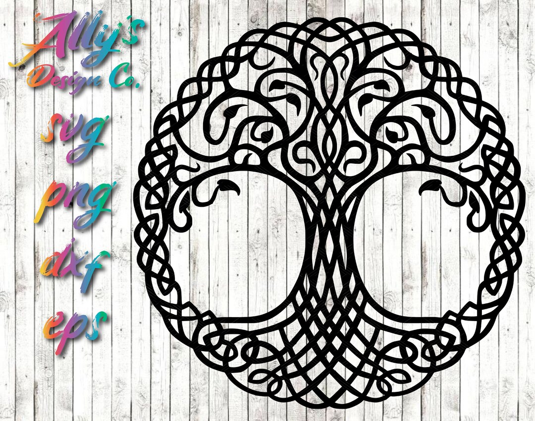Tree of Life Celtic Knotwork Viking SVG Design Shirt Idea Nordic Pagan ...