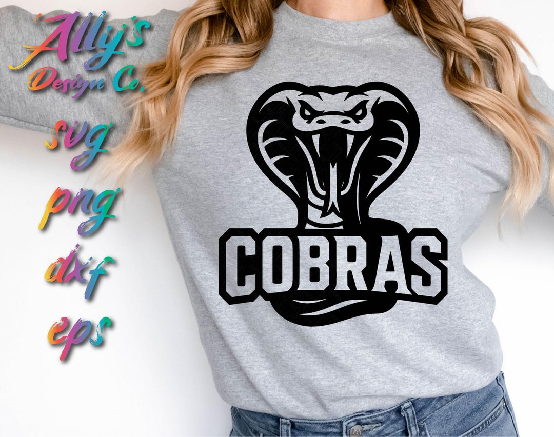 Cobras Mascot Logo SVG PNG | Team Shirts | Bold Clipart | Animal Tattoo ...